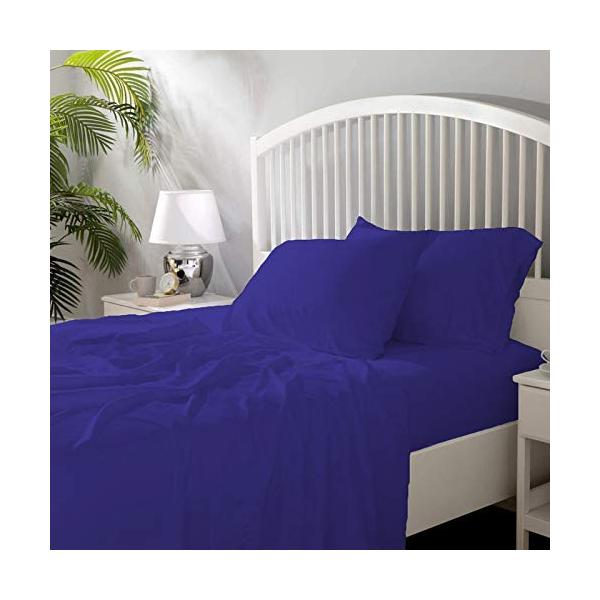 商品名:  STAR DECOR 4 Piece Premium Quality Bed Sheet Set Luxurious &amp; Soft Long Staple, 550 TC 100% Egyptain Cotton Pat...
