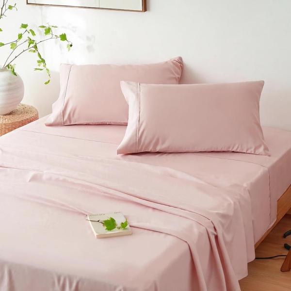 商品名:  Mohap Soft Bed Sheet Set 4 Pieces Double Brushed Microfiber Soft and Breathable All Season Fade Resistant Easy Car...