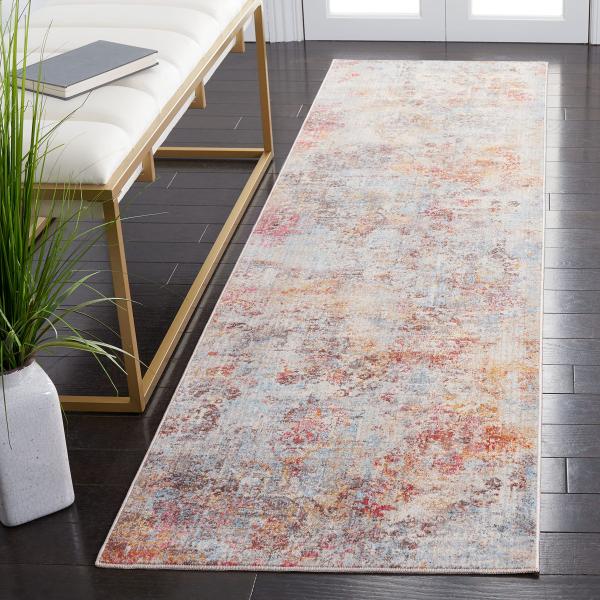 商品名:  SAFAVIEH Persian Collection Runner Rug - 2'2" x 8', Rust &amp; Blue, Modern Abstract Design, Non-Shedding &amp; Ea...