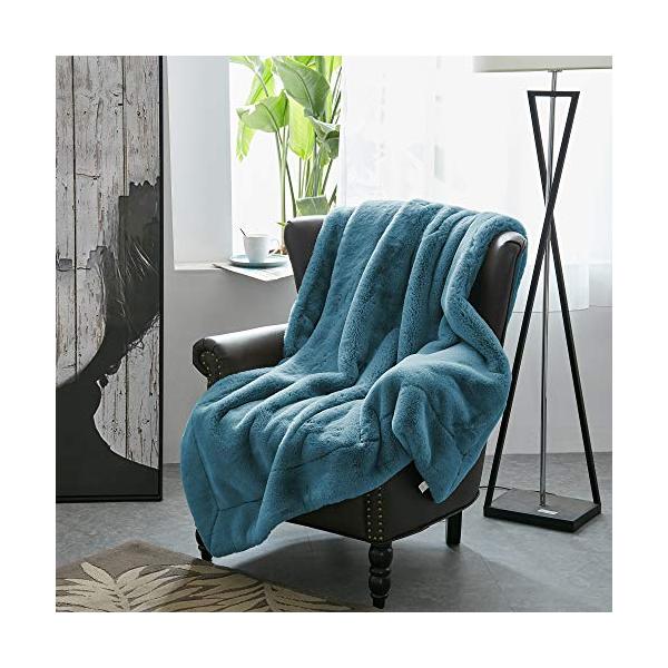 商品名:  Home Soft Things Heavy Faux Fur Throw Blanket Fluffy Cozy Thick Warm Blankets for Chair Couch Bed Sofa Bedroom Dec...