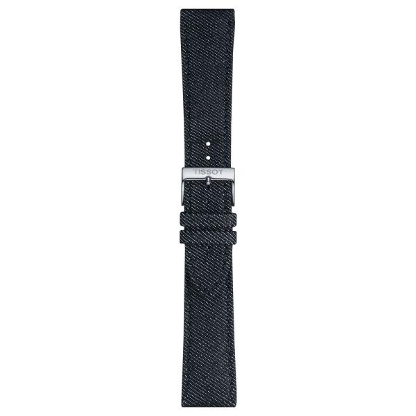 商品名: [ティソ] TEXTILE DARK BLUE JEANS 22/19 T852046779 22mm Lug Grey/Flek NATO Strapブランド: TISSOT(ティソ)商品サイズ: 120,00高さ: 23.01...