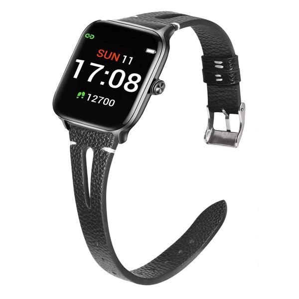 商品名: Stiive Smartwatch LCW01 バンド Lamshaw スリム ヴィンテージ レザー レディース メンズ リストバンド アクセサリー Letsfit EW1/ Stiive LCW01/Lovtutuスマートウォッ...