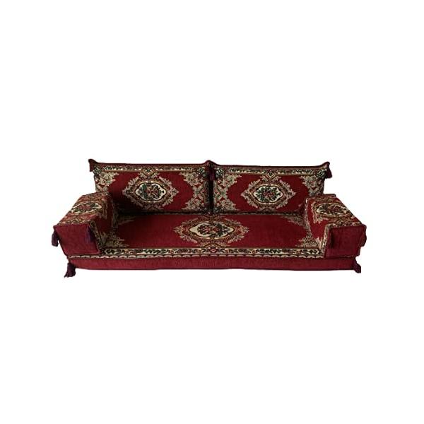 商品名:  mysticalanatolia Arabic Majlis Floor Seating Sofa for Living Room, Arabian Mattress Couches, Oriental Moroccan Diw...