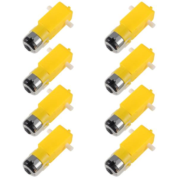 商品名:  8PCS TT Motor DC Electric Gear Motor 3V-6V Gear Motor Dual Shaft Intelligent Car Chassis Four Drive Car Hot for DI...
