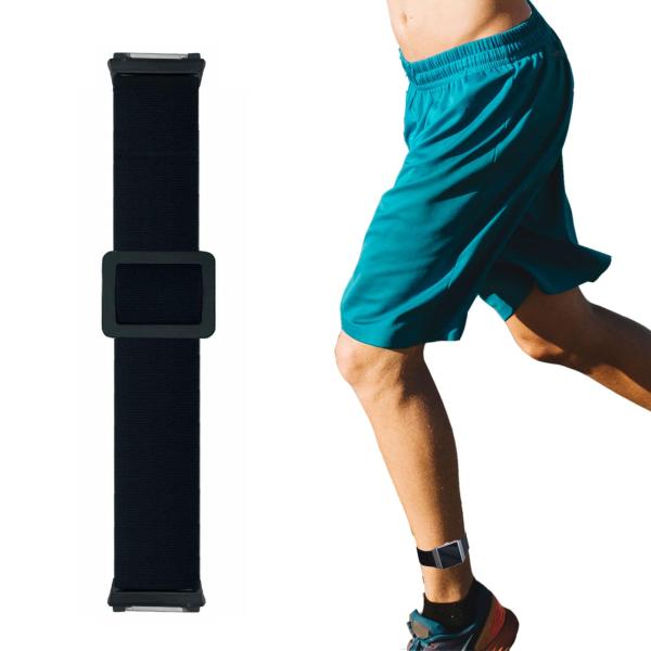 商品名: 調節可能な伸縮性アームバンドまたは足首バンド Fitbit Ionicスマートウォッチに対応 ストレッチバンド 男女兼用 (ブラック) Elastic Arm/Ankle Band with Ladder Lock for Fit...