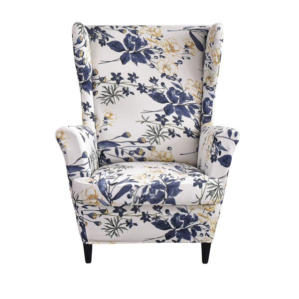 商品名: Wing Chair Slipcovers 2 Pieces Stretch Spandex Wingback Chair Covers Sofa Slipcover Printing Wingback Armchair Slip...