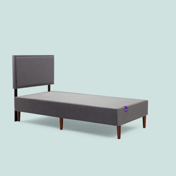商品名:  Purple Bed Frame ? Charcoal, Twin XL Size, Durable Platform, Easy Assembly, Upholstered with Tapered Wooden Legs, ...