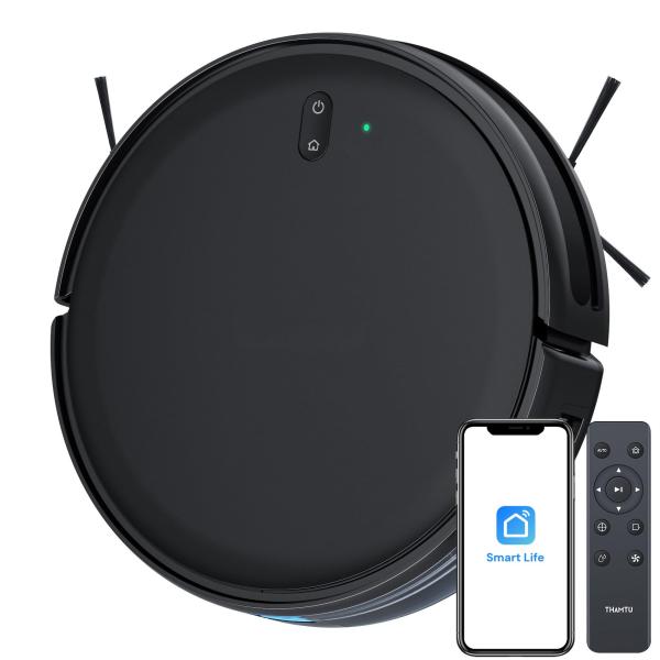 商品名:  Thamtu Robot Vacuum Cleaner with Smart Navigation, Powerful Robotic Vacuum Cleaner and Mop for Pet Hair, APP Contr...