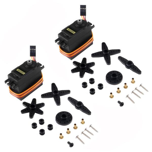 商品名:  AEDIKO 2pcs MG995 Servo Motor Control 180 Angle Metal Gear Servo 20KG Digital High Speed Torque Servo Motor for Sm...