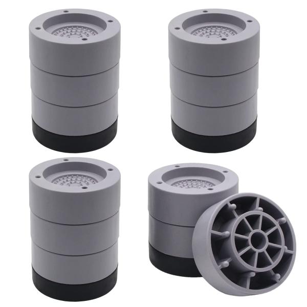 商品名: HANIHUA ラウンド家具ライザー (4個セット) 高耐久ベッドライザー 高さ1インチ 2インチ 3インチ 調節可能なベッドリフトライザー ベッドフレーム 家具 ソファ 椅子ライザー 最大1.3ポンド HANIHUA Round...