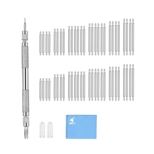 商品名: 【JOREST】腕時計バネ棒外し工具、時計 ベルト交換 工具、取扱説明書（英語版）、56個（16-26mm）バネ棒 JOREST Watch Spring Bar Tool, Watch Repair Kit to Replace...