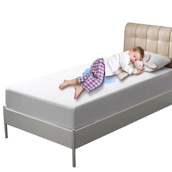 商品名: Waterproof Mattress Protector Twin Size, Bed Wetting Potty Training Cover for Kids, Single White Water Proof Pee Pr...