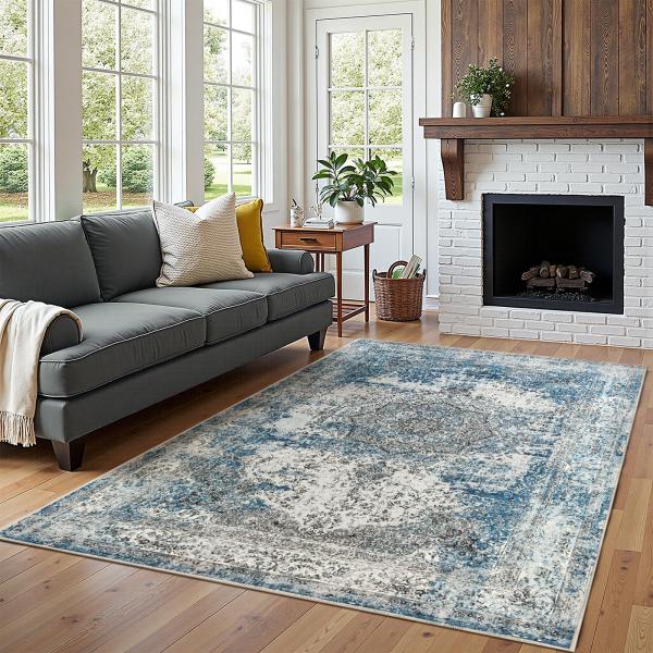 商品名:  jinchan Area Rug 5x7 Washable Living Room Rug Vintage Traditional Distressed Lightweight Thin Retro Indoor Floor C...