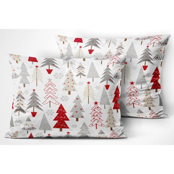 商品名:  Healbrighting Set of 2 Throw Pillow Covers Pillow Case Standard Size 20x26 inch Christmas Tree Holly Snowflakes De...