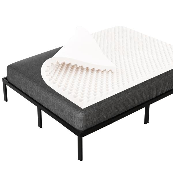 商品名:  Treaton 1-inch Soft Foam Toppers with Convoluted Egg Shell Design | Extends Mattress Topper Life, Provides Proper ...