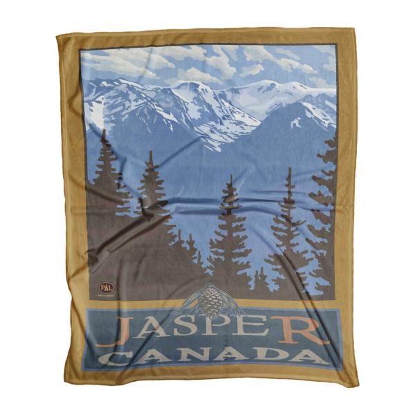 商品名:  Northwest Art Mall Jasper Canada Snowy Mountain Ridges Ultra Fleece Bed Sofa Travel Cozy Blanket from Travel Artwo...