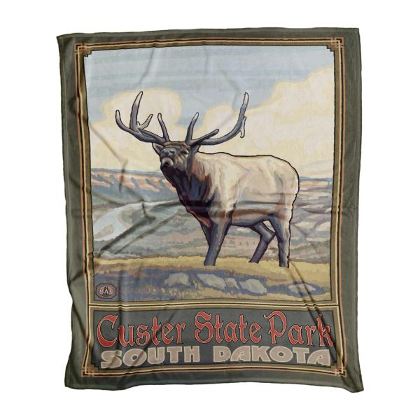 商品名:  Northwest Art Mall Custer State Park South Dakota Whistling Elk Plains Ultra Fleece Bed Sofa Travel Cozy Blanket f...