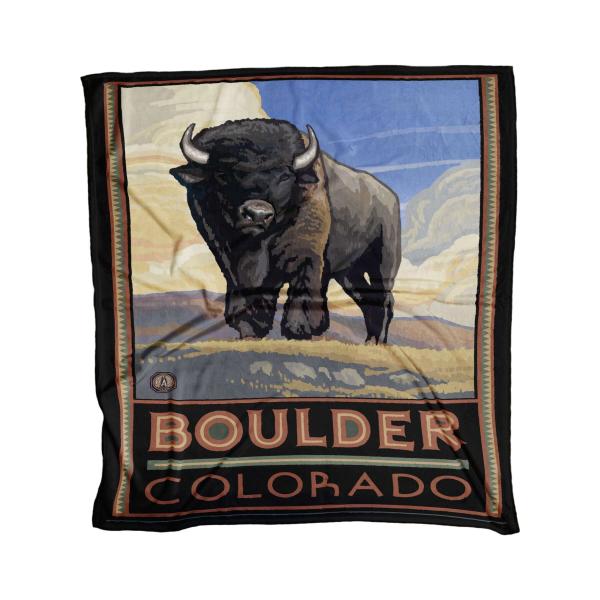 商品名:  Northwest Art Mall Boulder Colorado Buffalo Ultra Fleece Bed Sofa Travel Cozy Blanket from Travel Artwork by Artis...