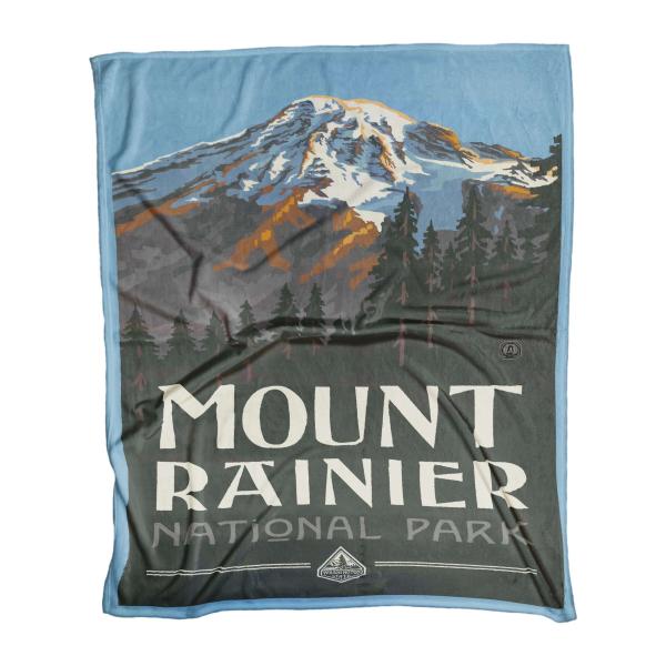商品名:  Northwest Art Mall Mount Rainier National Park Washington Ultra Fleece Bed Sofa Travel Cozy Blanket from Travel Ar...