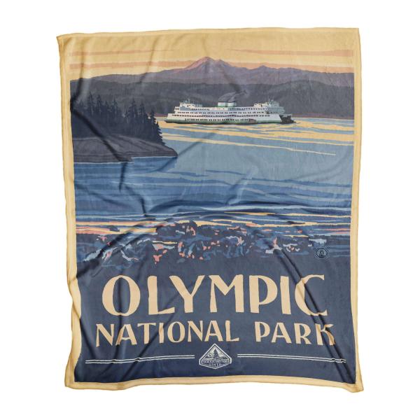 商品名:  Northwest Art Mall Olympic National Park Ferry Ultra Fleece Bed Sofa Travel Cozy Blanket from Travel Artwork by Ar...