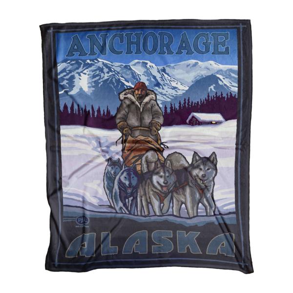商品名:  Northwest Art Mall Anchorage Alaska Ultra Fleece Bed Sofa Travel Cozy Blanket from Travel Artwork by Artist Paul A...