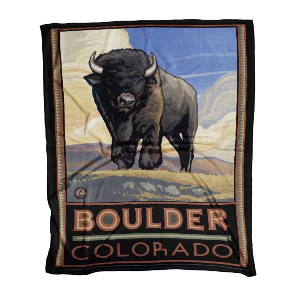 商品名:  Northwest Art Mall Boulder Colorado Buffalo Ultra Fleece Bed Sofa Travel Cozy Blanket from Travel Artwork by Artis...