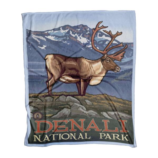 商品名:  Northwest Art Mall Denali National Park Caribou Ultra Fleece Bed Sofa Travel Cozy Blanket from Travel Artwork by A...