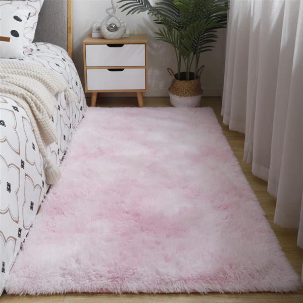 商品名:  GIBZ Fluffy Rugs Anti-Slip Rectangle Tie-dye Gradient Shaggy Plush Area Rug Soft Home Decorative Floor Carpet Mat ...