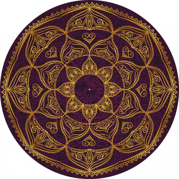 商品名:  Ambesonne Mandala Round Blanket, Circular Mandala Design Eastern Old Fashioned Nature Inspired Traditional, Lightw...