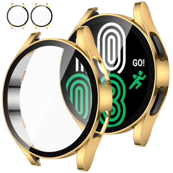 商品名: [2パック] Tensea Samsung Galaxy Watch 4用 スクリーンプロテクター ケース 44mm アクセサリー 保護フェイスカバー バンパーケース レディース メンズ Galaxy Watch4 (Galaxy...