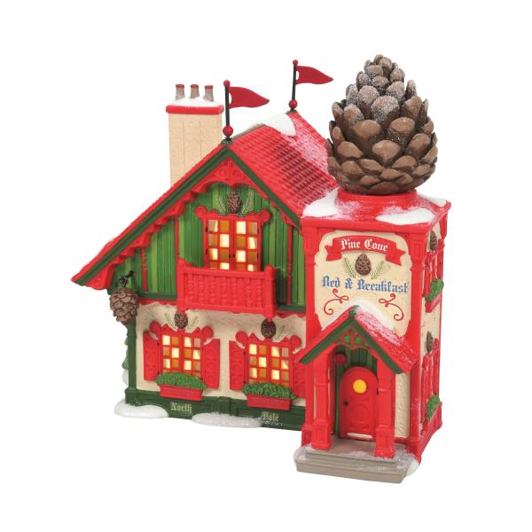 商品名: Department 56 ノースポールビレッジパインコーンベッド&amp;ブレックファーストビルディング 6009767 Department 56 North Pole Village Pine Cone Bed and Br...