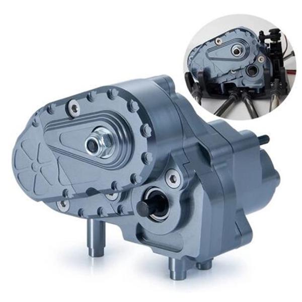 商品名: RC-Hub メタルコンプリートギアボックス トランスミッションケース 1/10 Axial SCX10 II AXI03004 Capra RCクローラーカー用 RC-Hub Metal Complete Gearbox Tra...