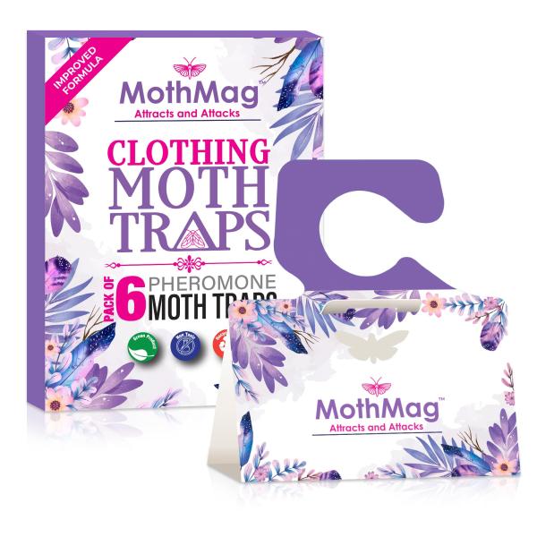 商品名:  MothMag Clothes &amp; Closet Moth Trap ? Pheromone Lure for Fabrics, Carpets, Wardrobes ? Mothballs Alternative, I...