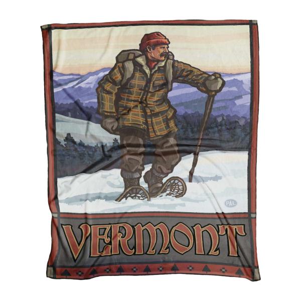 商品名:  Northwest Art Mall Vermont Snowshoer Ultra Fleece Bed Sofa Travel Cozy Blanket from Travel Artwork by Artist Paul ...