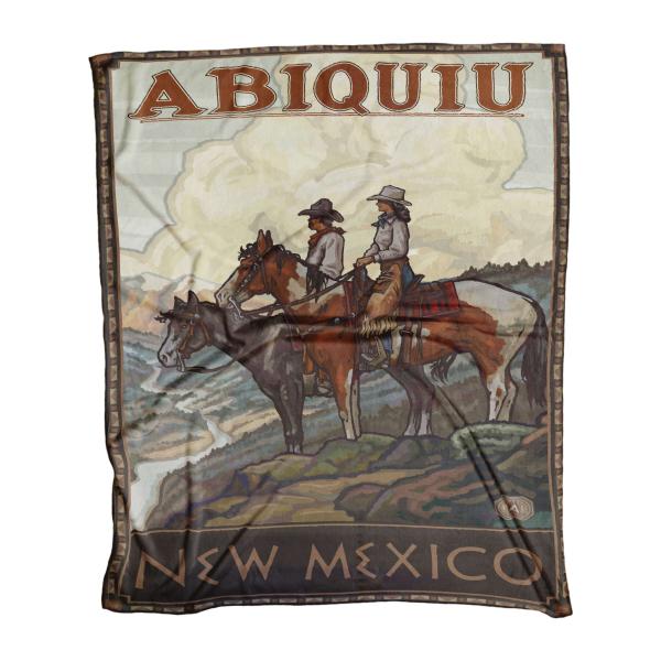 商品名:  Northwest Art Mall Abiquiu New Mexico Two Horse Riders Ultra Fleece Bed Sofa Travel Cozy Blanket from Travel Artwo...