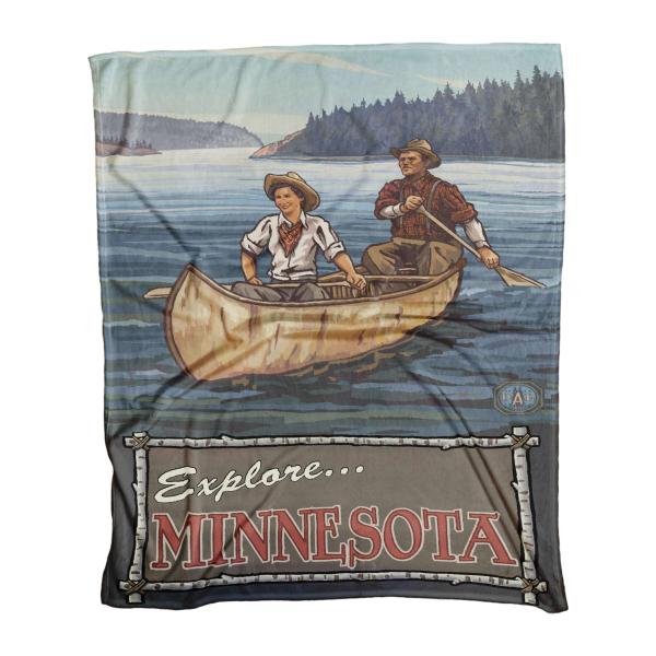 商品名:  Northwest Art Mall Explore Minnesota Ultra Fleece Bed Sofa Travel Cozy Blanket from Travel Artwork by Artist Paul ...