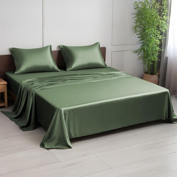 商品名:  LINENWALAS Premium 100% Viscose Derived from Bamboo Queen Bed Sheets Set - Ultra Soft, Breathable &amp; Cooling, I...