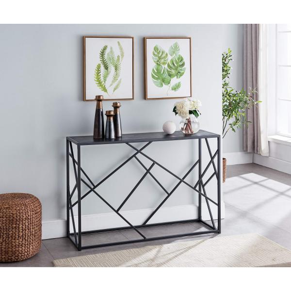 商品名:  KB Designs - Modern Console Sofa Table for Living Room, Hallway, Entryway, Black/Grayブランド: KB Designs商品サイズ: 44"W x...