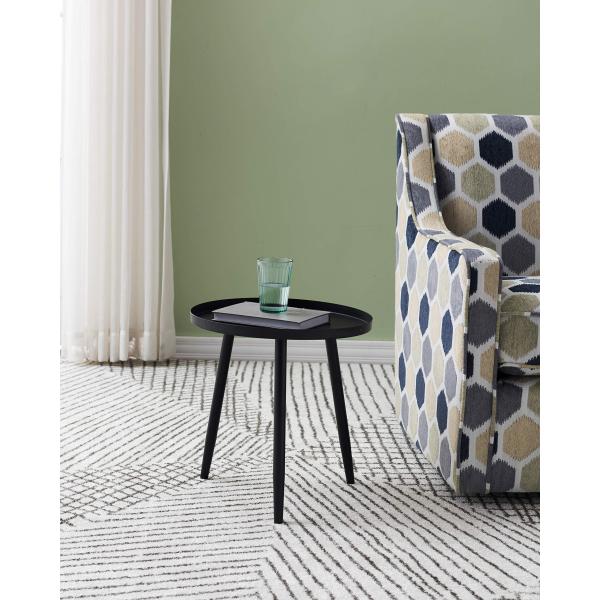 商品名:  KB Designs - 3 Legs Modern Metal Round Side Sofa End Table, Blackブランド: KB Designs高さ: 5.08cm横幅: 43.18cm奥行: 43.18cm重...