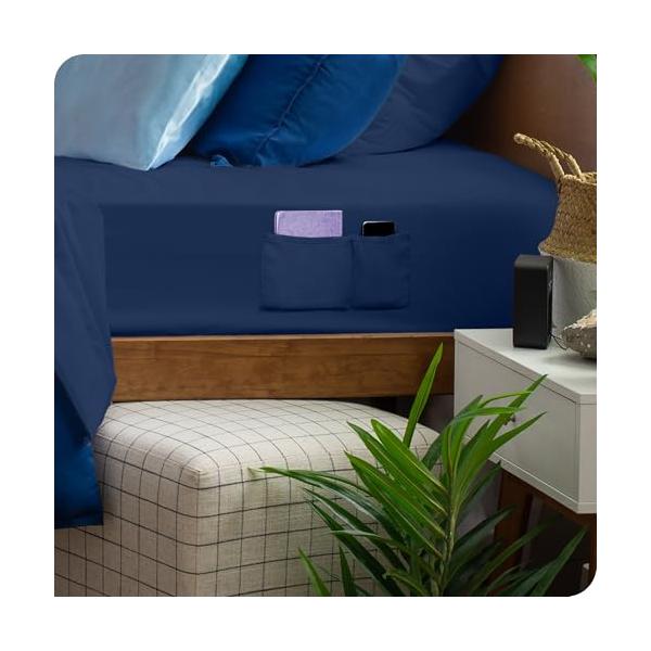 商品名: Fitted Bottom Sheet Full Size - Dual Pocket - Premium 1800 Microfiber - Ultra-Soft Hotel Luxury - Deep Pocket - Dur...
