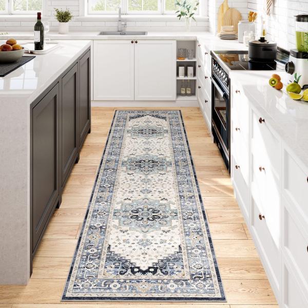 商品名:  Dripex Kitchen Runner Rug-2x6 Washable Distressed Hallway Runner Oriental Medallion Carpet Non-Slip Non-Shedding L...