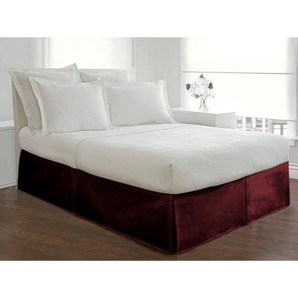 商品名:  International Sheets Bed Skirt Olympic Queen Size 100% Egyptian Cotton, 1000 Thread Counts Premium Tailored Fit 1 ...