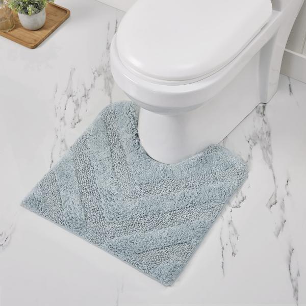 商品名: Better Trends Hugooo Collection 輪郭、100%タフテッドソフトコットン、洗濯機洗い可能、吸水性バスルーム輪郭、20 x 20インチ、ブルー Better Trends Toilet Rugs U S...