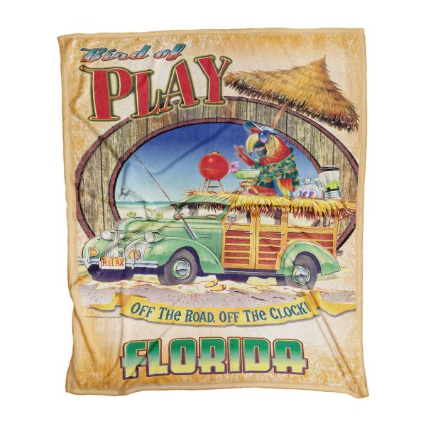 商品名:  Northwest Art Mall Florida Florida Birds of Play Ultra Fleece Bed Sofa Travel Cozy Blanket from Illustration by Ar...