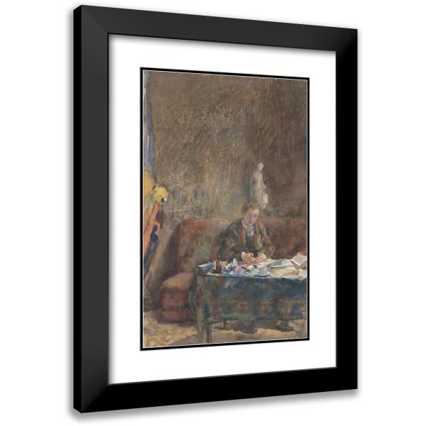 商品名:  ArtDirect Martinus van Andringa 13x18 Black Modern Frame and Double Matted Museum Art Print Titled - Interior with...