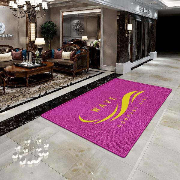 商品名:  ALLEVI Custom Rugs with Logo Commercial Grade Floor Mat Carpets for Entryway Business Runner Welcome Indoor Outdoo...