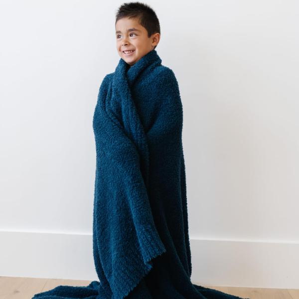 商品名: SARANONI 大型 ホームスロー 装飾竹ブランケット 50インチ x 60インチ (ノーティカルブルー) SARANONI Bamboni Luxury Throw Blanket | Super Soft Plush Hom...