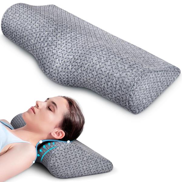 商品名: Cervical Neck Pillows for Pain Relief Sleeping, High-Density Memory Foam Pillow Neck Bolster Support Pillow Neck an...