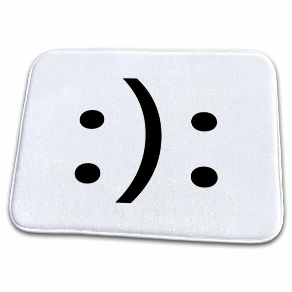 商品名:  3dRose Tory Anne Collections Quotes - Happy SAD FACE - Bathroom Bath Rug Mats (rug-266023-1)ブランド: 3dRose商品番号: 素材: ...
