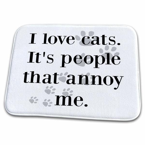 商品名:  3dRose I Love Cats Its People That Annoy me - Bathroom Bath Rug Mats (rug-265200-1)ブランド: 3dRose商品番号: 素材: Polyester...